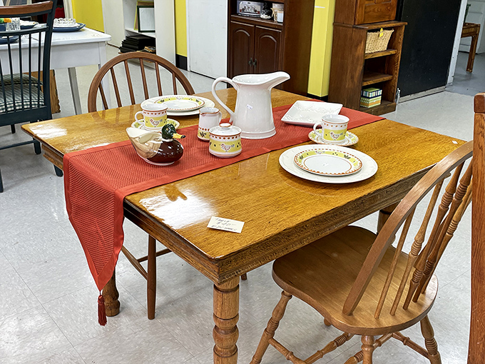 This oak dining set has hosted more family meals than you've had hot breakfasts&mdash;and at this price, it's ready to hear your family's conversations next.