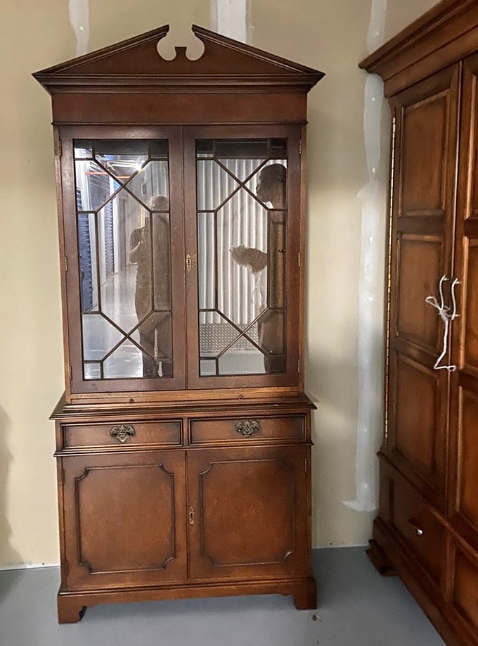 This isn't just a display cabinet&mdash;it's an heirloom-in-waiting with the perfect amount of patina to convince guests you inherited it from a sophisticated aunt.