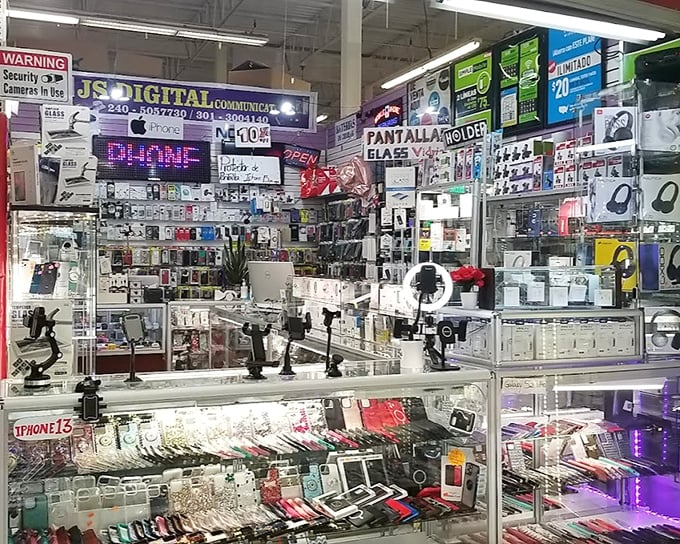 A tech time capsule masquerading as retail space, where yesterday's must-have gadgets await nostalgic new owners.