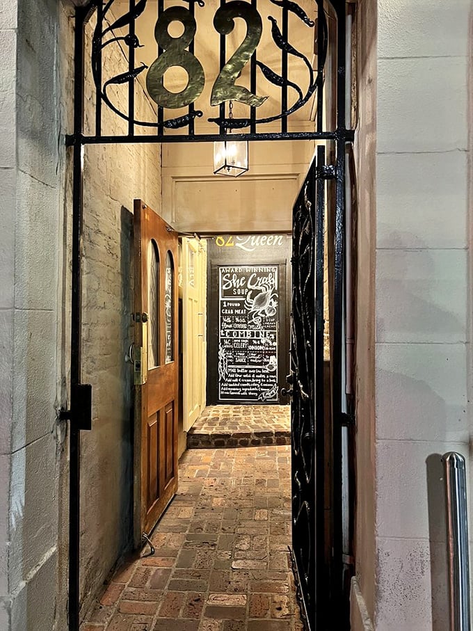 Through the wrought iron gate, past cobblestones worn smooth by centuries of footsteps&mdash;82 Queen beckons with promises of culinary magic ahead. 