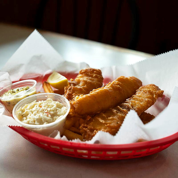 Fish so perfectly golden it deserves its own trophy. Paired with creamy sides that make you forget vegetables were ever invented.