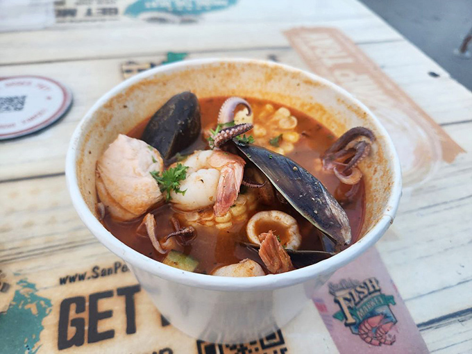 The fisherman's stew&mdash;where shrimp, mussels, and squid throw the ultimate pool party. Every spoonful tells a different story from the deep.