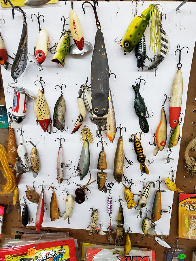 Vintage fishing lures promise the one that got away, each one a small work of angling artistry.