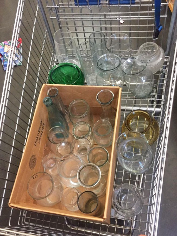 One person's excess glassware becomes another's entertaining essentials. This cart holds enough vessels to toast every occasion from Tuesday night to New Year's Eve.