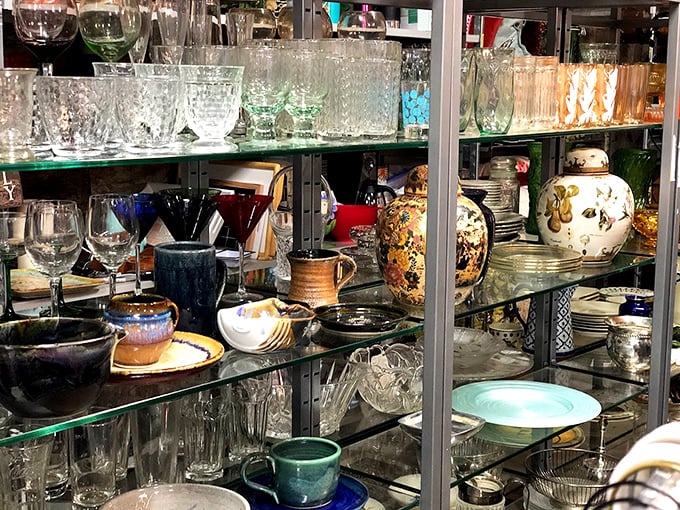 Crystal catches light while pottery tells stories of dinners past. These glasses have toasted countless celebrations&mdash;and they're ready for yours.