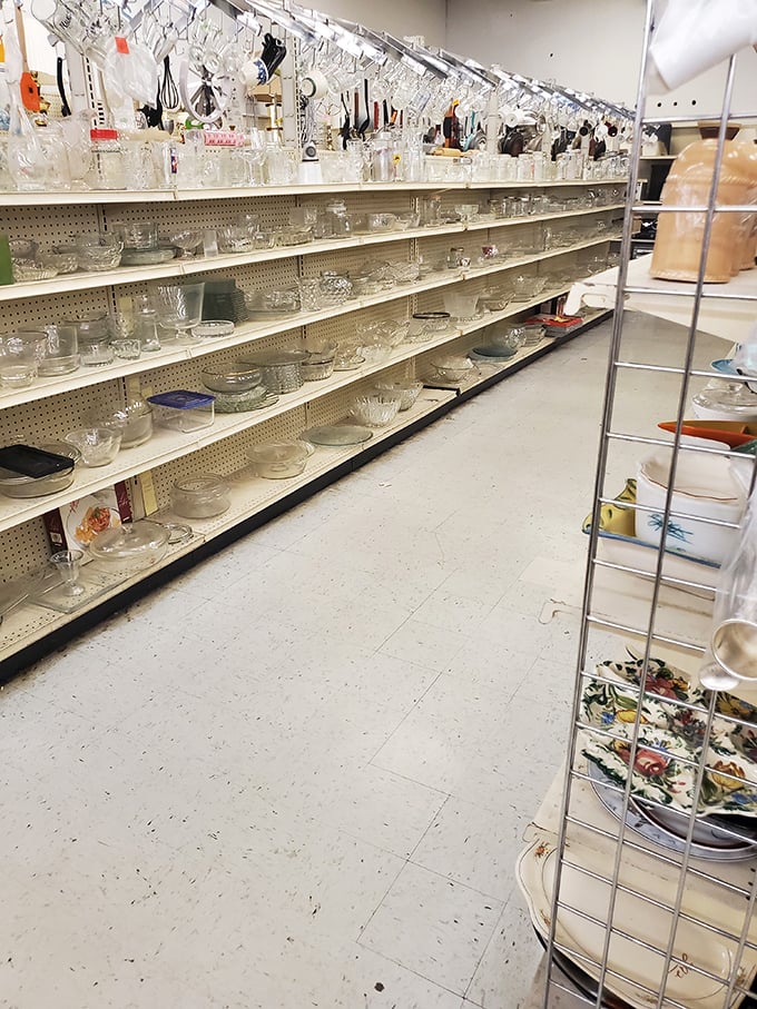 Crystal and glassware that survived decades of dinner parties stand ready for your table. Instant heirloom status without the inheritance tax.