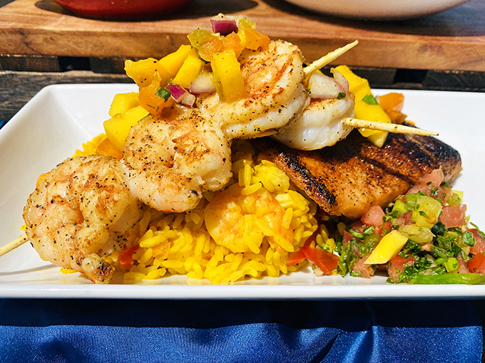 Surf meets turf in this masterclass of grilling. The kind of dish that makes you slow down and appreciate each perfectly seasoned bite.