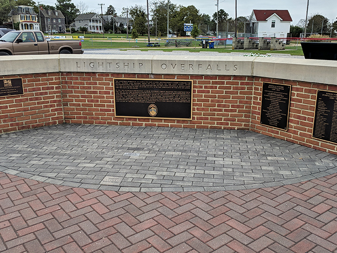 History etched in bronze tells the Overfalls' story to visitors who might otherwise see just a pretty red boat rather than a national treasure.