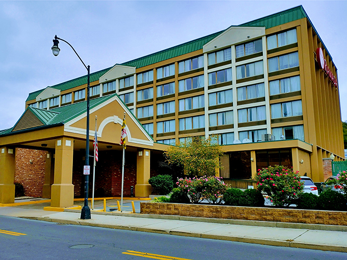 Affordable accommodations like this hotel mean visitors can extend their stay without extending their credit limit.