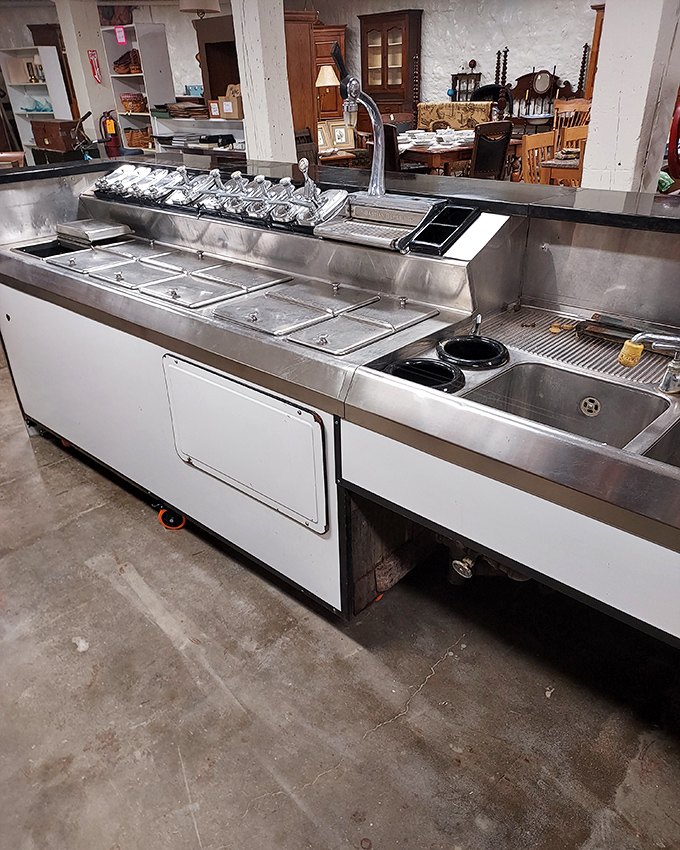 This commercial ice cream station could transform any kitchen into a nostalgic soda fountain from America's sweetest era.