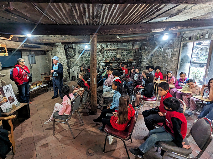 Passing the torch to a new generation of dreamers. Tour groups bring the castle's unique story of creativity and perseverance to young minds.