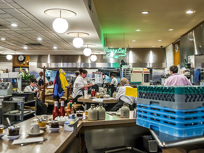 Kitchen choreography that would impress Broadway directors. Every movement has purpose&mdash;getting delicious food to hungry people with impressive efficiency.