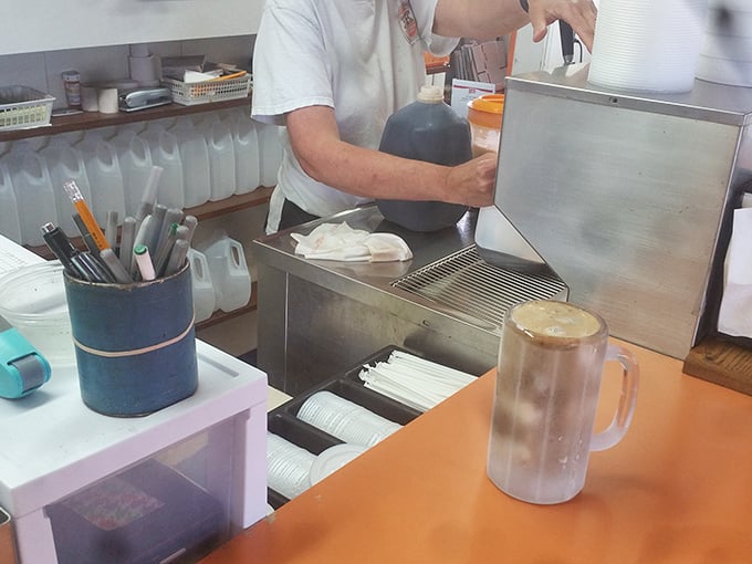Behind the counter, the kitchen reveals the beautiful simplicity of American drive-in cuisine&mdash;no molecular gastronomy, just honest food prepared with decades of know-how.