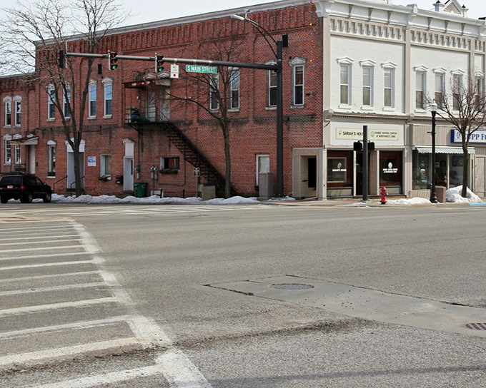 Winter in Bryan transforms familiar intersections into scenes worthy of a Christmas card&mdash;minus the crowds of big-city holiday shopping.