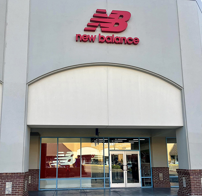 New Balance brings its iconic red logo and athletic credibility to Tanger. Even your workout gear can come with the satisfaction of significant savings.