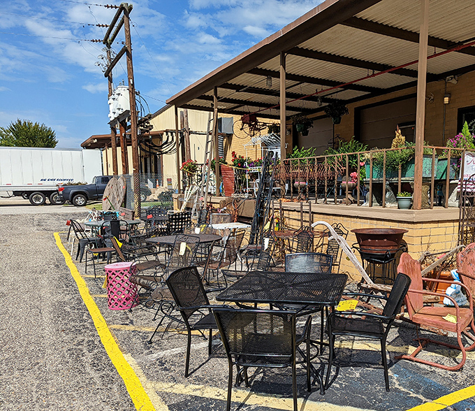 Outdoor treasures bask in sunshine, proving good finds aren't limited to indoor hunting expeditions.