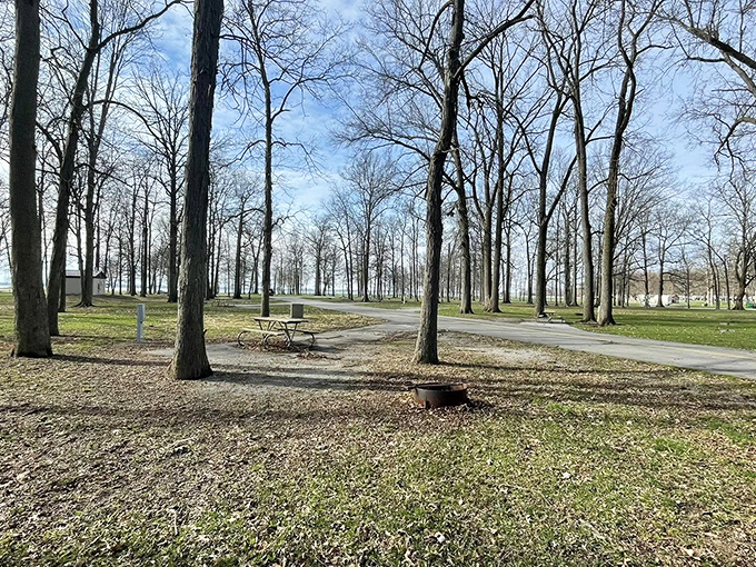 This picnic area practically whispers, "Bring your sandwich here and I'll make it taste twice as good" &ndash; nature's dining room awaits.
