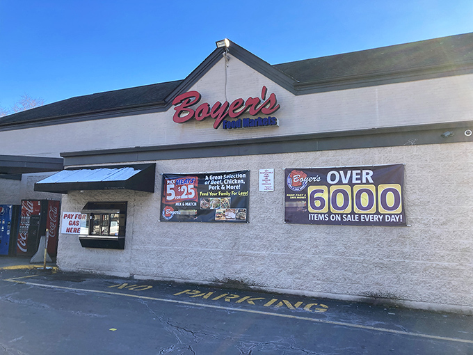 Boyer's Food Market offers small-town shopping where the cashier might remember your birthday. Those "6000 items" include everything from pierogies to paper towels. 