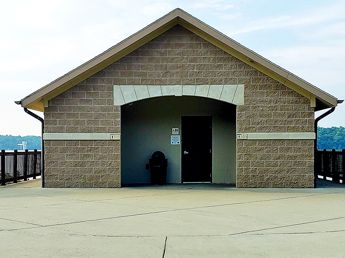 Even the facilities at East Fork blend harmoniously with the landscape&mdash;practical, clean, and just steps from lakeside fun.