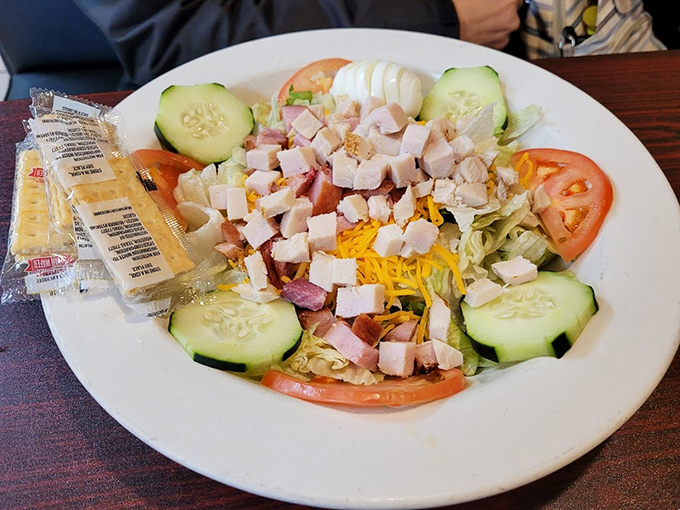 A chef's salad that makes eating vegetables feel like cheating on your diet. Fresh, colorful, and generous&mdash;just like Missouri hospitality.