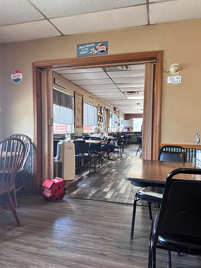 The dining room feels like the living room of that cool relative who always has the best stories&mdash;and even better food.