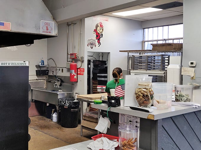 Behind-the-scenes magic happens in this humble kitchen where simple ingredients transform into memorable meals.