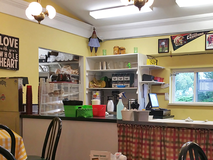 Behind the scenes magic happens here, where coffee flows freely and breakfast dreams come to life without any unnecessary fuss.