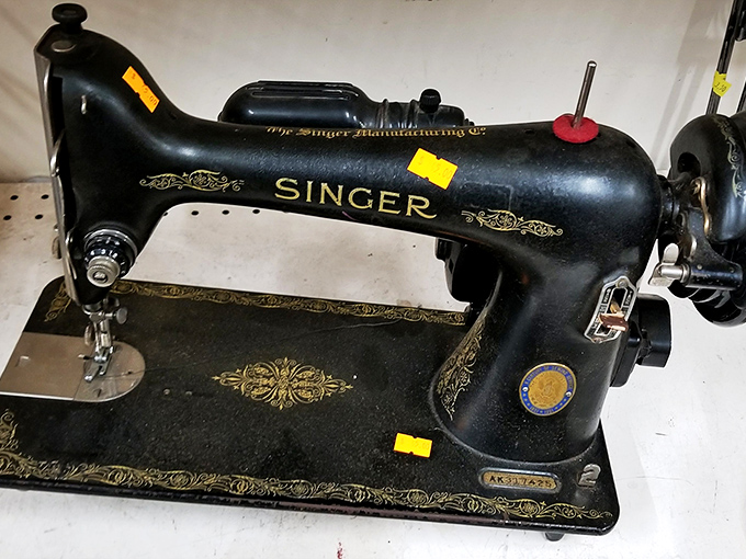 This Singer sewing machine created wardrobes long before fast fashion. Built when "lifetime warranty" actually meant your lifetime, not just until next Tuesday.