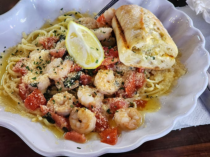 Shrimp scampi pasta that would make an Italian grandmother nod in approval. Garlic, butter, and perfectly cooked shrimp&mdash;the holy trinity of comfort food.
