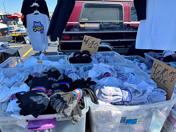 The sock economy thrives in plastic bins&mdash;where $1 can still buy you happiness, one foot at a time.