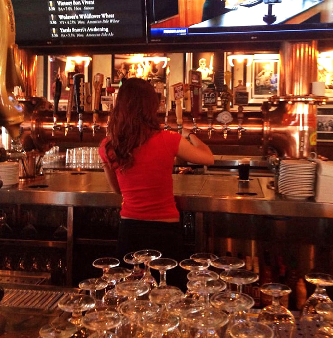 Where the magic happens &ndash; copper taps gleaming like treasure, promising liquid gold that's been crafted with care and served with pride.