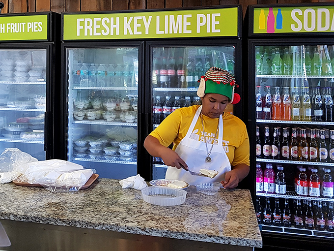 The display case &ndash; or as I like to call it, "the museum of edible happiness" &ndash; showcases today's freshly made treasures.