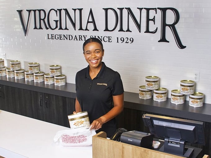 The gift shop showcases the diner's famous peanut products. Where Virginia's favorite legume gets the star treatment it deserves.