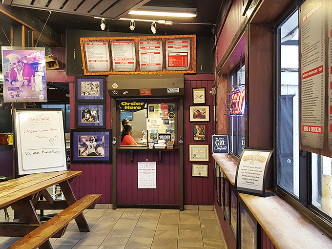 The ordering window &ndash; that magical portal where your meat dreams are translated into reality by the unsung heroes of Baltimore's barbecue scene.