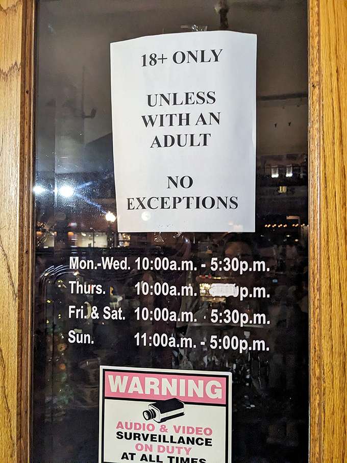 The "adults only" sign isn't what you think &ndash; it's just protecting priceless treasures from tiny, curious, jam-covered fingers.