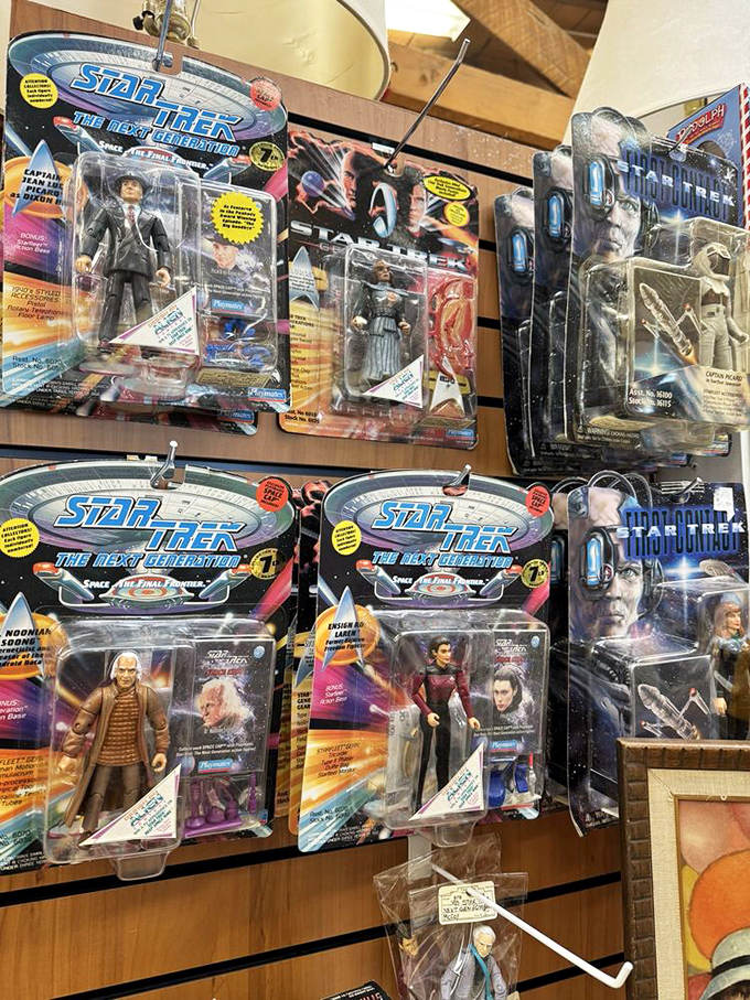 Still in their original packaging! These Star Trek figures boldly went nowhere for decades, waiting for the right collector to beam them home.