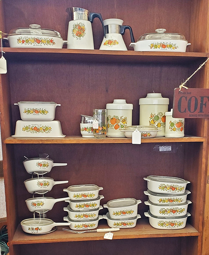 The complete Corningware "Spice of Life" collection! These indestructible dishes survived thousands of casseroles and family arguments.