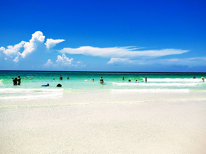 No Instagram filter needed here&mdash;Mother Nature provides her own perfect lighting for Seagrove's impossibly blue-green waters.