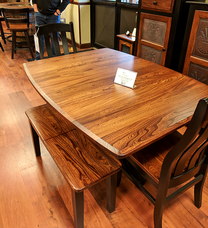 This isn't just a table &ndash; it's the surface where some family's Thanksgiving turkey once sat, where homework was completed, where life happened.