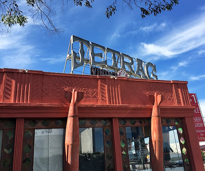 Jet Rag's vintage signage transports you back in time before you even step inside. 