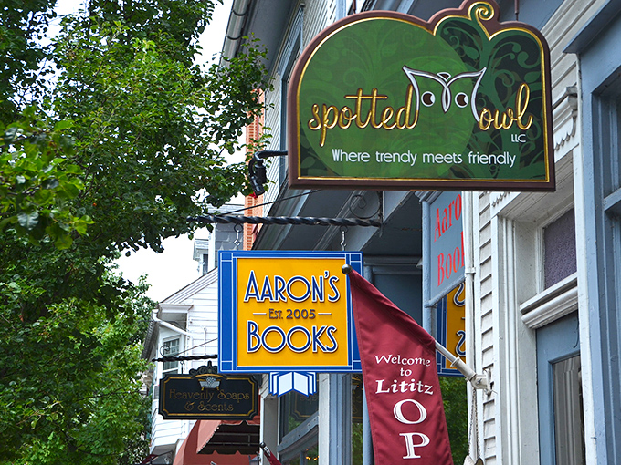 Lititz's fountain garden offers a peaceful spot to digest both lunch and life's simple pleasures.