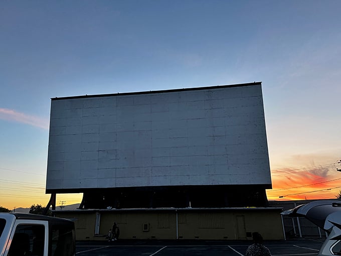 Sunset Drive-In lives up to its name with San Luis Obispo's golden hour providing a spectacular pre-show.