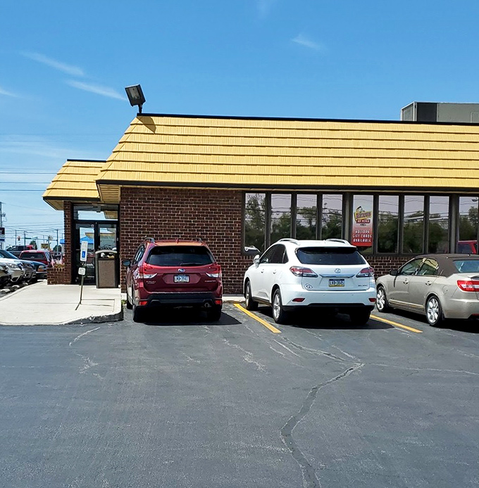 That yellow roof isn't just practical&mdash;it's a beacon calling hot dog lovers home to Hanover's famous weiners.