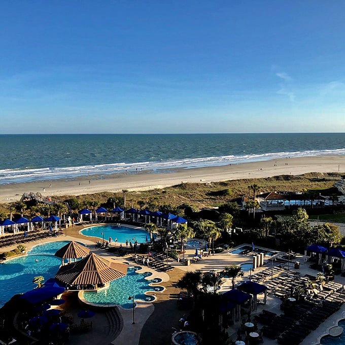 The pristine shoreline of North Myrtle Beach stretches for miles, promising endless opportunities for shell-hunting and memory-making.