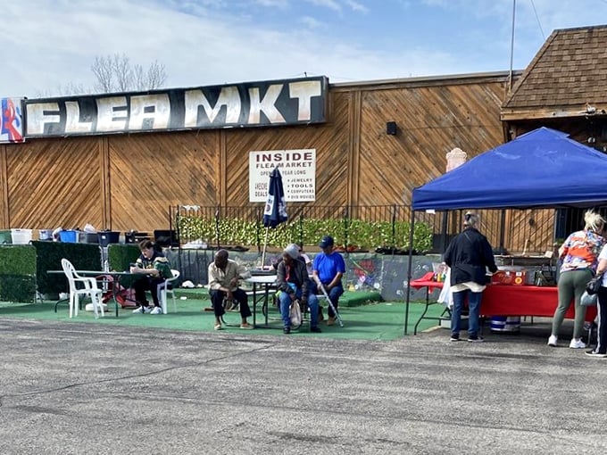 Urban flea market energy at its finest - Cincinnati knows how to mix city style with bargain hunting.