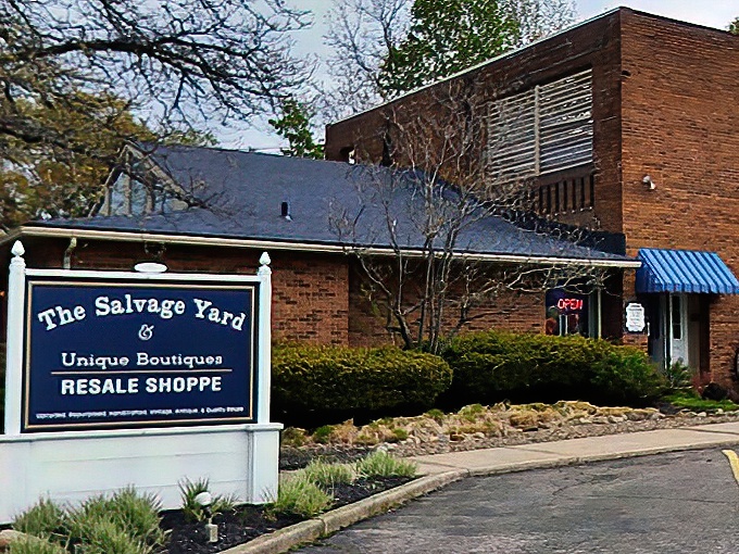 This unassuming brick building houses The Salvage Yard &ndash; where one person's discards become another's design statement.