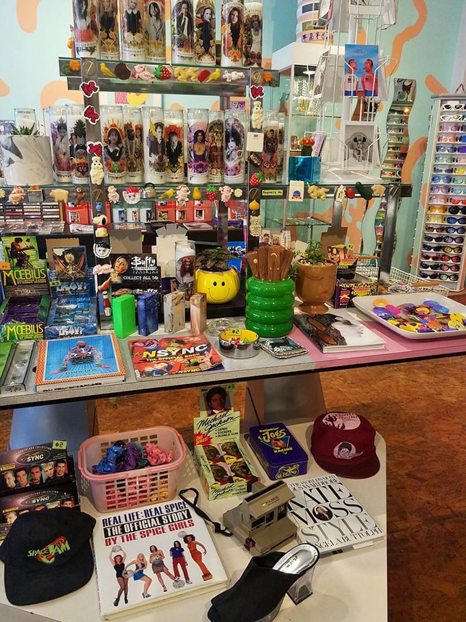 A collector's dream of '80s and '90s pop culture artifacts. Those collectible glasses featuring cartoon characters now sell for more than your first car payment.