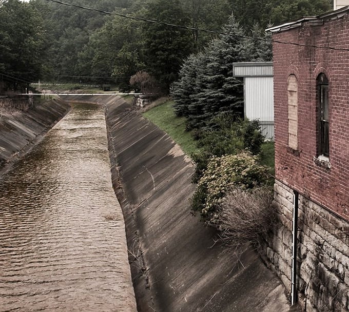 The young Allegheny River flows through town like a quiet reminder that even the mightiest waterways start somewhere small and beautiful.