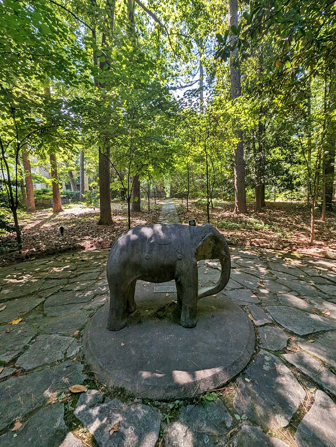 Meet Ambrose, the stone elephant who's been patiently waiting in these gardens longer than most of us have been alive.