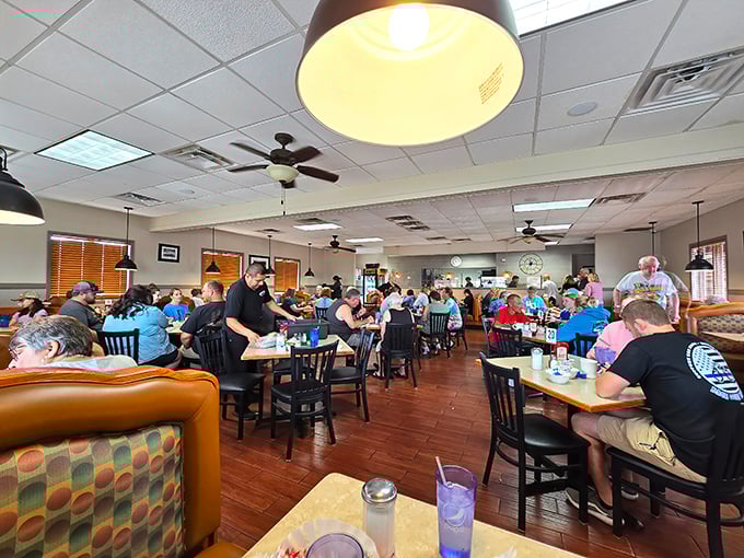 The lunch rush&mdash;that beautiful symphony of clinking plates, conversation hum, and the occasional "order up!" This is America's true concert hall.